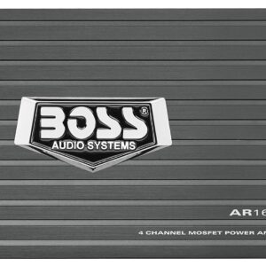 BOSS Audio Systems AR1600.4 4 Channel Car Amplifier - 1600 Watts, Full Range, Class A/B, 2-4 Ohm Stable, Mofet Power Supply, Bridgeable