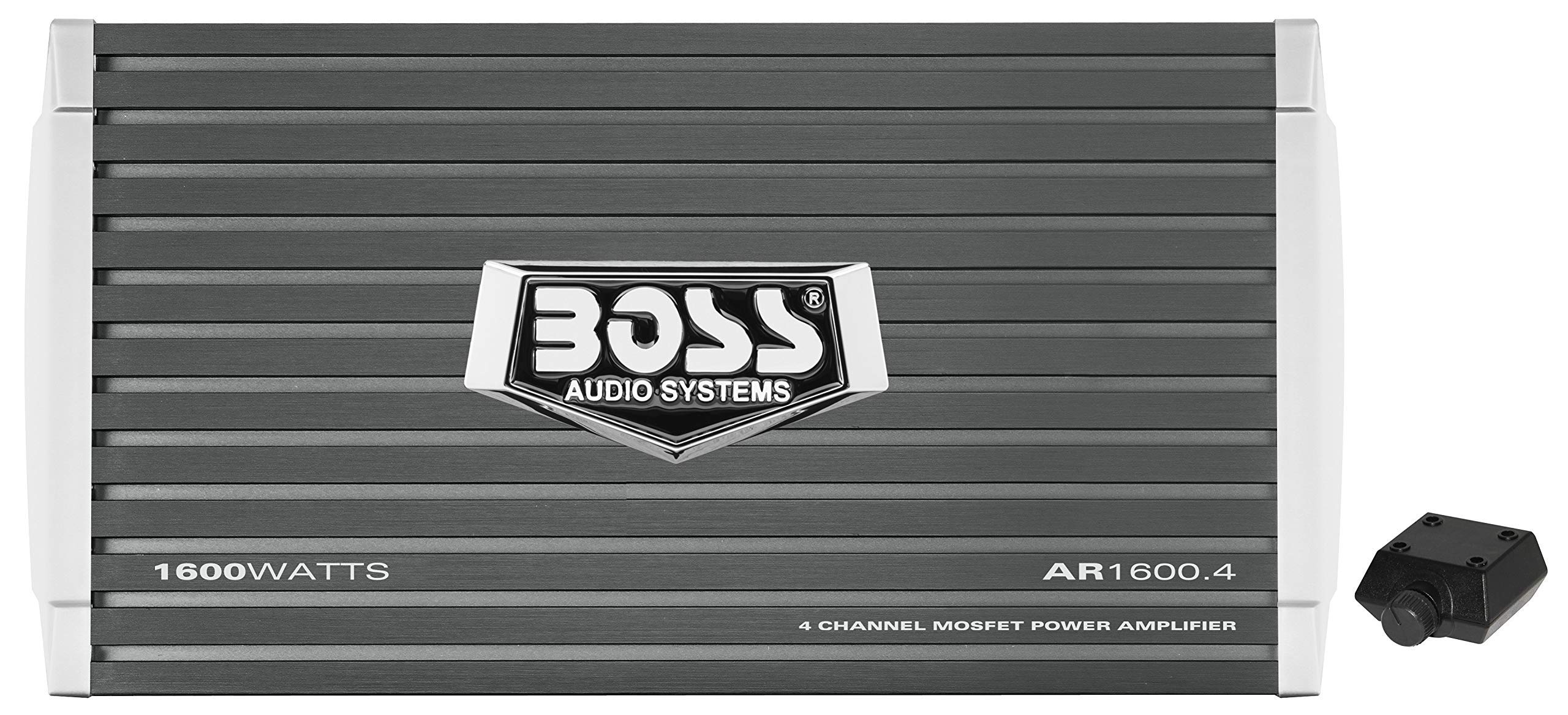 BOSS Audio Systems AR1600.4 4 Channel Car Amplifier - 1600 Watts, Full Range, Class A/B, 2-4 Ohm Stable, Mofet Power Supply, Bridgeable