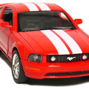 KiNSMART 2006 Ford Mustang GT Hardtop 1/38 Scale Diecast Car (Stripe red)