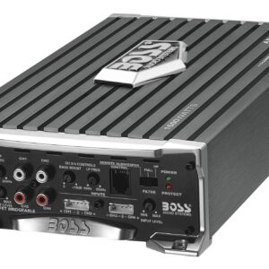 BOSS Audio Systems AR1600.4 4 Channel Car Amplifier - 1600 Watts, Full Range, Class A/B, 2-4 Ohm Stable, Mofet Power Supply, Bridgeable