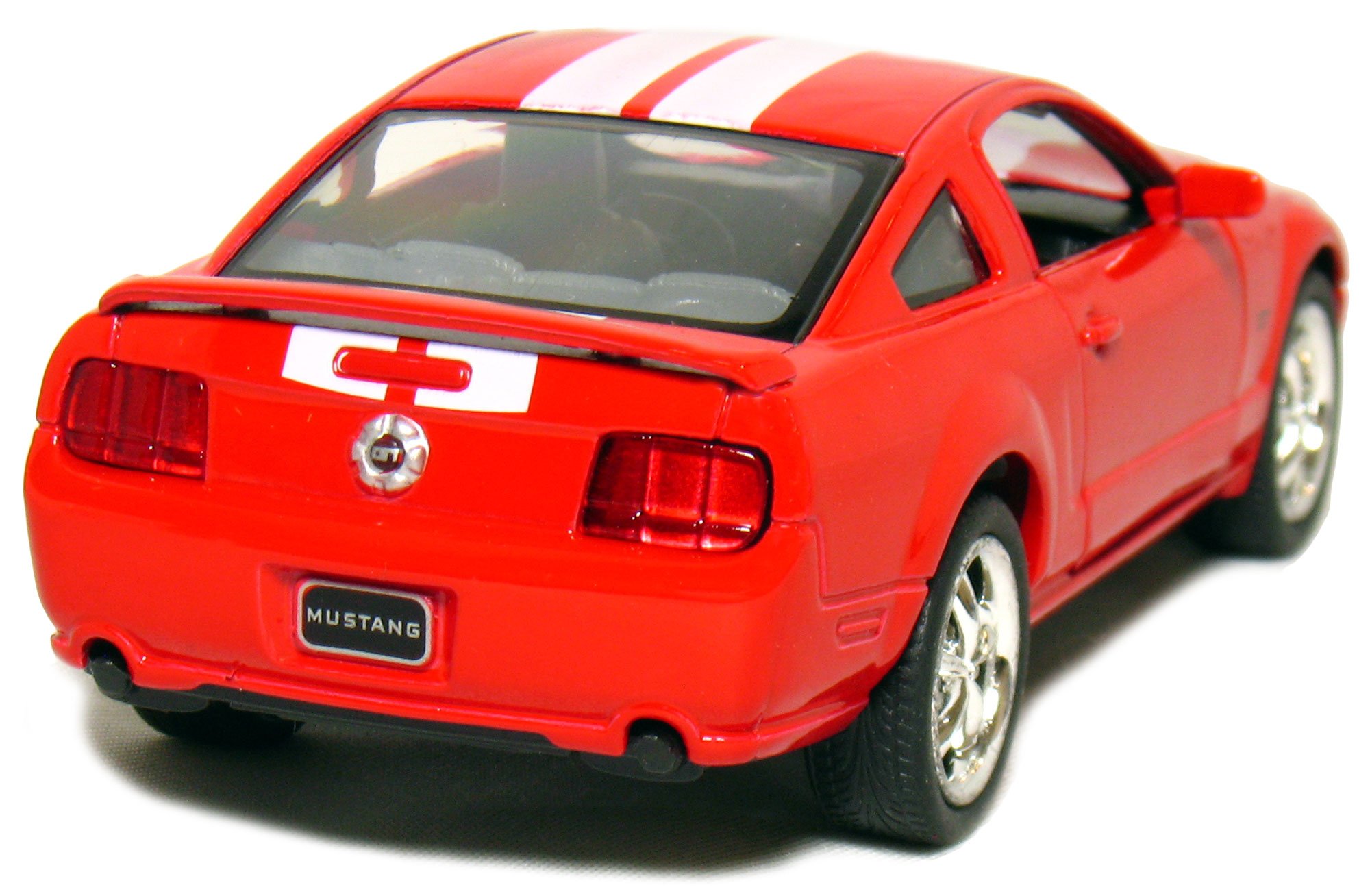 KiNSMART 2006 Ford Mustang GT Hardtop 1/38 Scale Diecast Car (Stripe red)