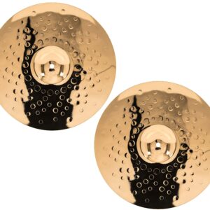 Meinl 14" Powerful Hihat (Hi Hat) Cymbal Pair - Classics Custom Brilliant - Made in Germany, 2-YEAR WARRANTY (CC14PH-B)