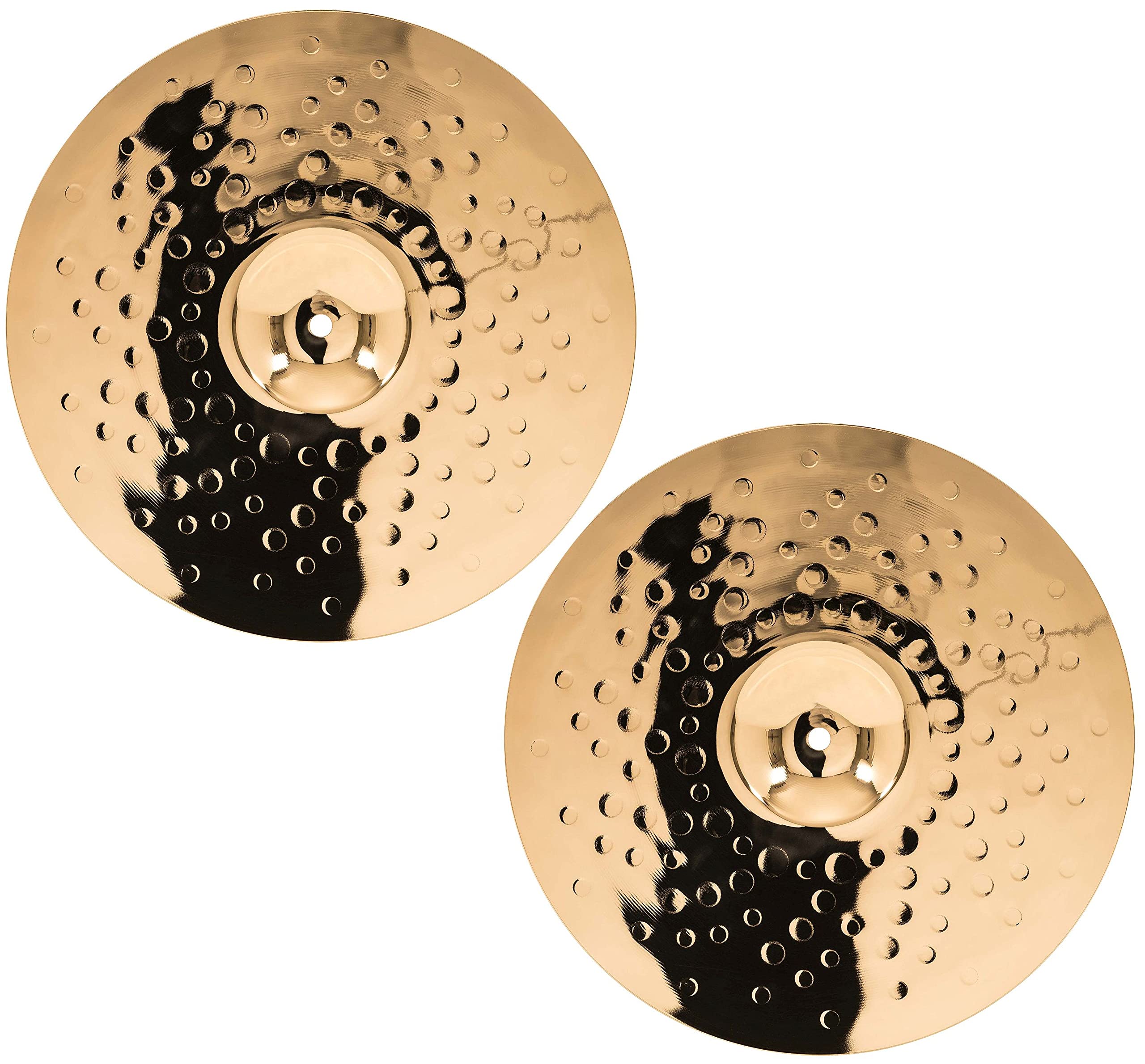 Meinl 15" Medium Hihat (Hi Hat) Cymbal Pair - Classics Custom Brilliant - Made in Germany, 2-YEAR WARRANTY (CC15MH-B)