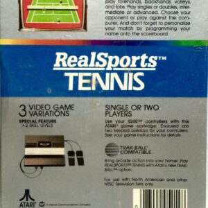 RealSports Tennis (Atari 5200) (Pre-Played - Game Only)