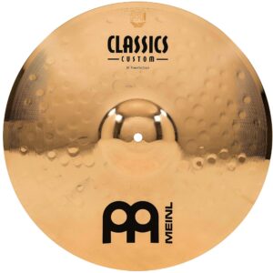 meinl 16" powerful crash cymbal - classics custom brilliant - made in germany, 2-year warranty (cc16pc-b)