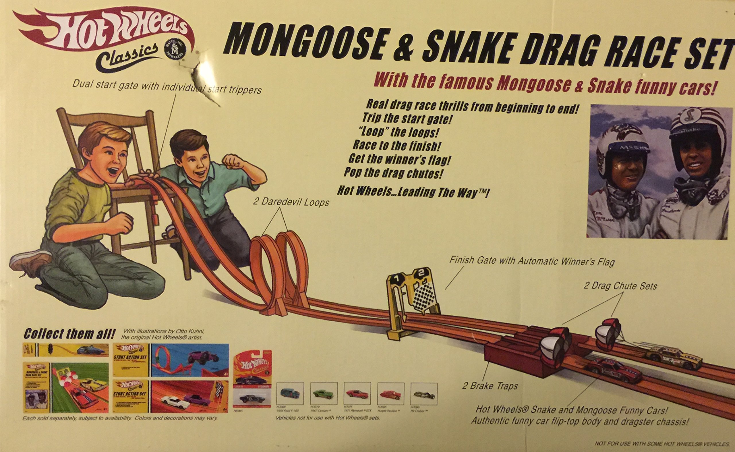 Hot Wheels Classics Mongoose & Snake Drag Race Set