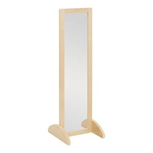 ecr4kids double-sided bi-directional mirror, kids furniture, natural