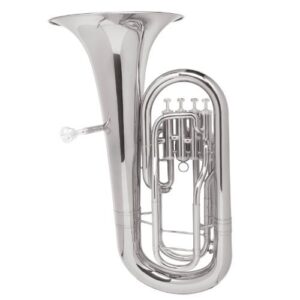 Mendini MEP-N Nickel Plated B Flat Euphonium with Stainless Steel Pistons