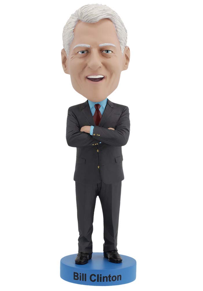 Royal Bobbles Bill Clinton Bobblehead, Premium Polyresin Lifelike Figure, Unique Serial Number, Exquisite Detail