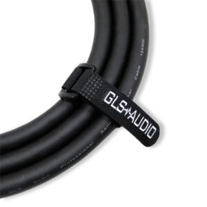 GLS Audio Speaker Cable 1/4" to 1/4" - 12 AWG Professional Bass/Guitar Speaker Cable for Amp - Black, 6 Ft.