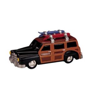 lemax beach wagon village accessory multicolor resin 1.6 in. 1 each