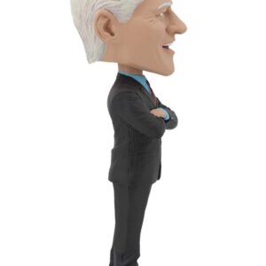 Royal Bobbles Bill Clinton Bobblehead, Premium Polyresin Lifelike Figure, Unique Serial Number, Exquisite Detail