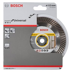 Bosch Professional 2608602574 Diamond Cutting disc Expert for Universal Turbo, 115 mm