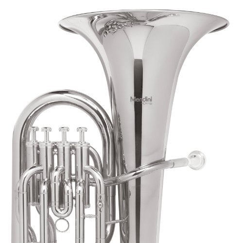 Mendini MEP-N Nickel Plated B Flat Euphonium with Stainless Steel Pistons