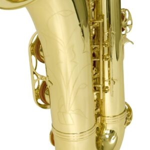 Mendini by Cecilio Tenor Saxophone, L+92D B Flat, Case, Tuner, Mouthpiece, Gold