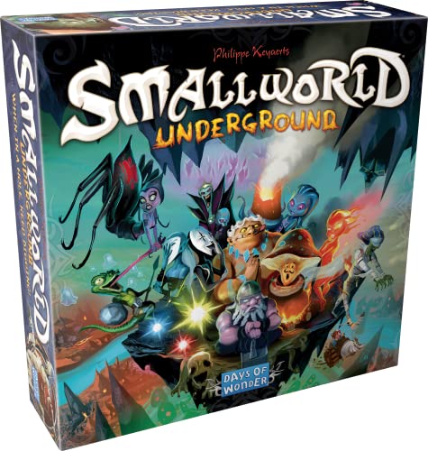 Small World: Underground Board Game - Unleash Fantasy Races in the Depths! Fantasy Strategy Game for Kids & Adults, Ages 8+, 2-5 Players, 30-90 Min Playtime, Made by Days of Wonder