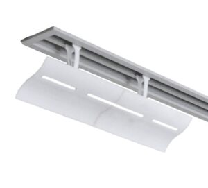 2x air wing slit the original air conditioner deflector for line-type outlet (linear diffuser) (white, 2 wings)