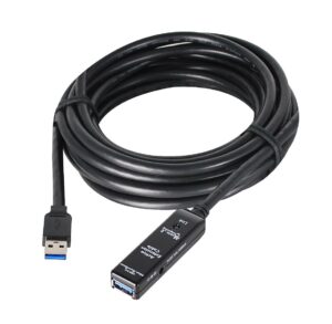 siig usb 3.0 active repeater cable 20-meters (ju-cb0811-s1) black