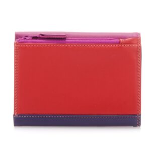 mywalit Tri-Fold Leather Wallet | 8 Card Slots Wallet | ID Window & Coin Pocket | Sangria Multi | Stylish & Functional Accessory for Men & Women | Perfect for Everyday Use