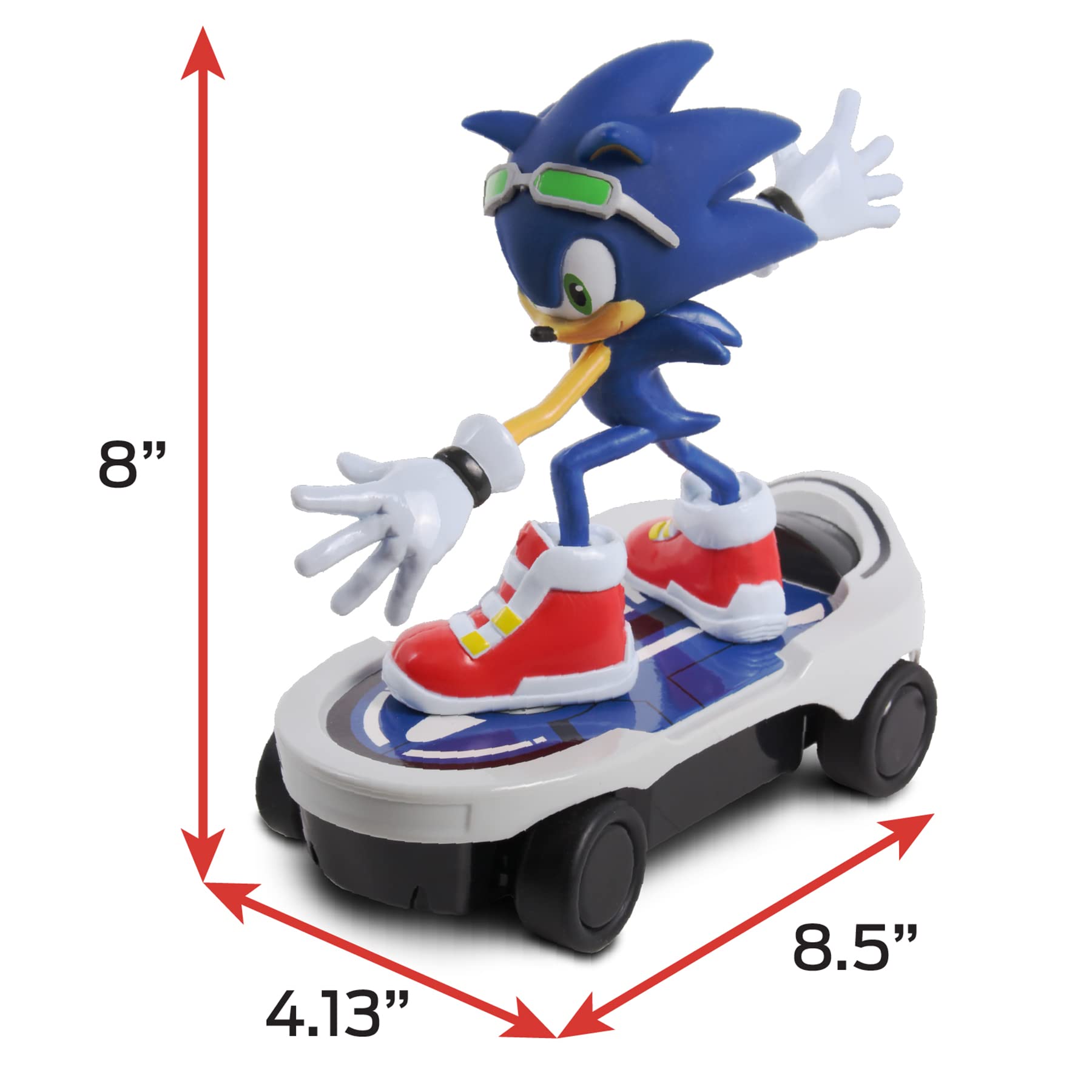 NKOK Sonic NKOK Free Rider R/C, Turbo Boost Feature: Goes from Fast to Super-Fast, Allows Children to Pretend to Drive and Have Fun at The Same Time, for Ages 6 and up