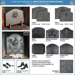 Minuteman International Plain Cast Iron Fireback