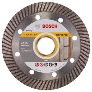 bosch professional 2608602574 diamond cutting disc expert for universal turbo, 115 mm