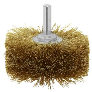 Bosch 2609256541 8 x 80 mm Wood Structure Brush Crimped Wire Shank (Brass-coated)