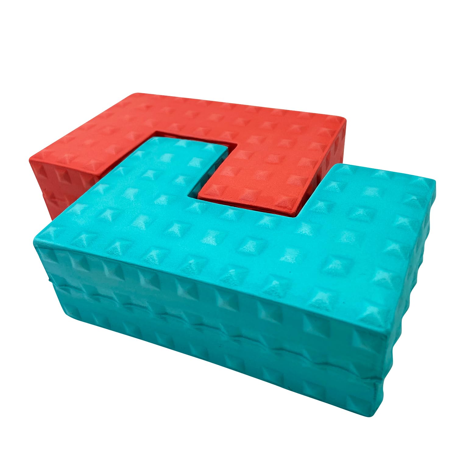 Edushape Easy Grip Soft Foam Sensory Puzzle Blocks, 18 Piece