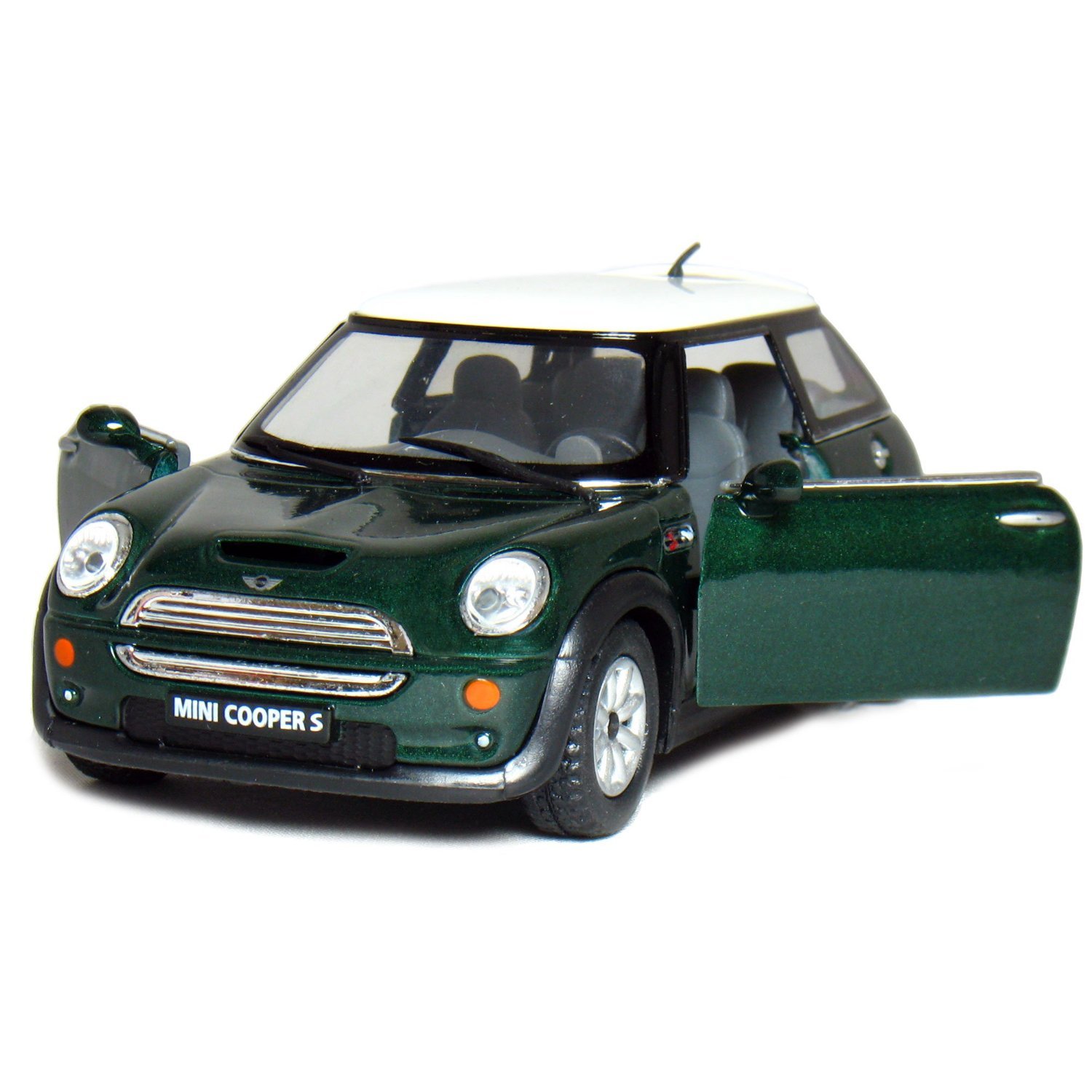 KiNSMART Mini Cooper S 5inch 1:28Scale Die Cast Metal Model Toy Cars Green