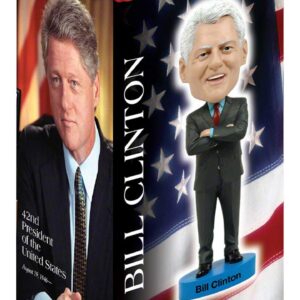 Royal Bobbles Bill Clinton Bobblehead, Premium Polyresin Lifelike Figure, Unique Serial Number, Exquisite Detail