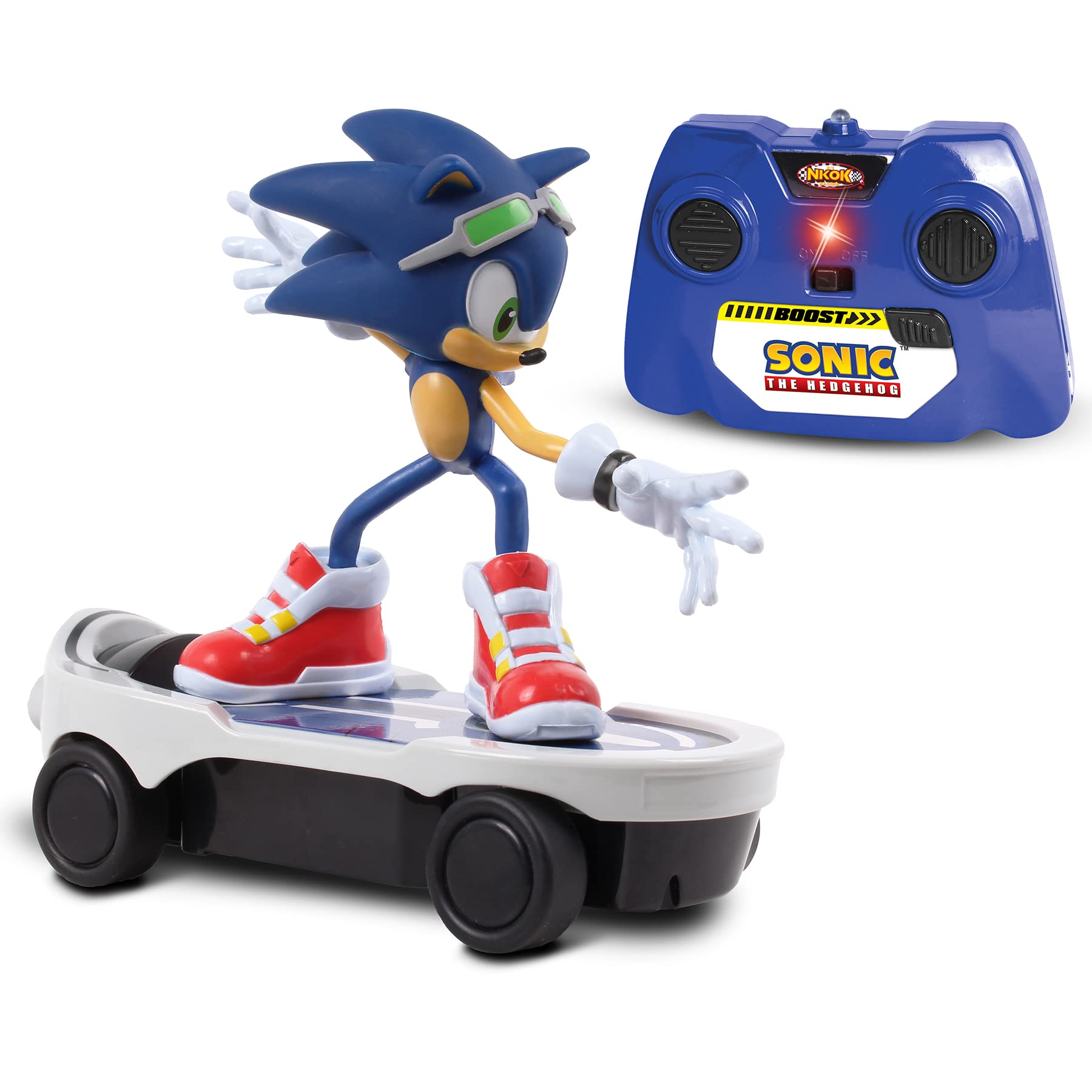 NKOK Sonic NKOK Free Rider R/C, Turbo Boost Feature: Goes from Fast to Super-Fast, Allows Children to Pretend to Drive and Have Fun at The Same Time, for Ages 6 and up