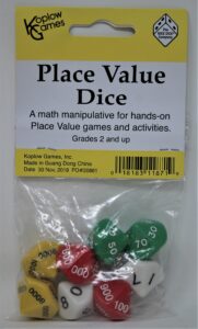 place value dice toys & games games kop11871 koplow games inc.