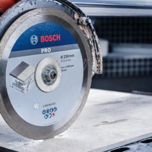 Bosch 2608602638 Diamond Cutting Disc Best for Ceramic, 250mm Ø, 30/25.40mm x 2.4mm x 10mm, Silver/Grey