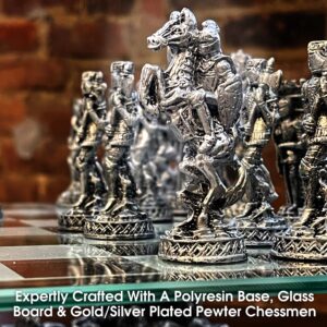 Renaissance Knight Chess Recreational Classic Strategy Game Set, 2 players