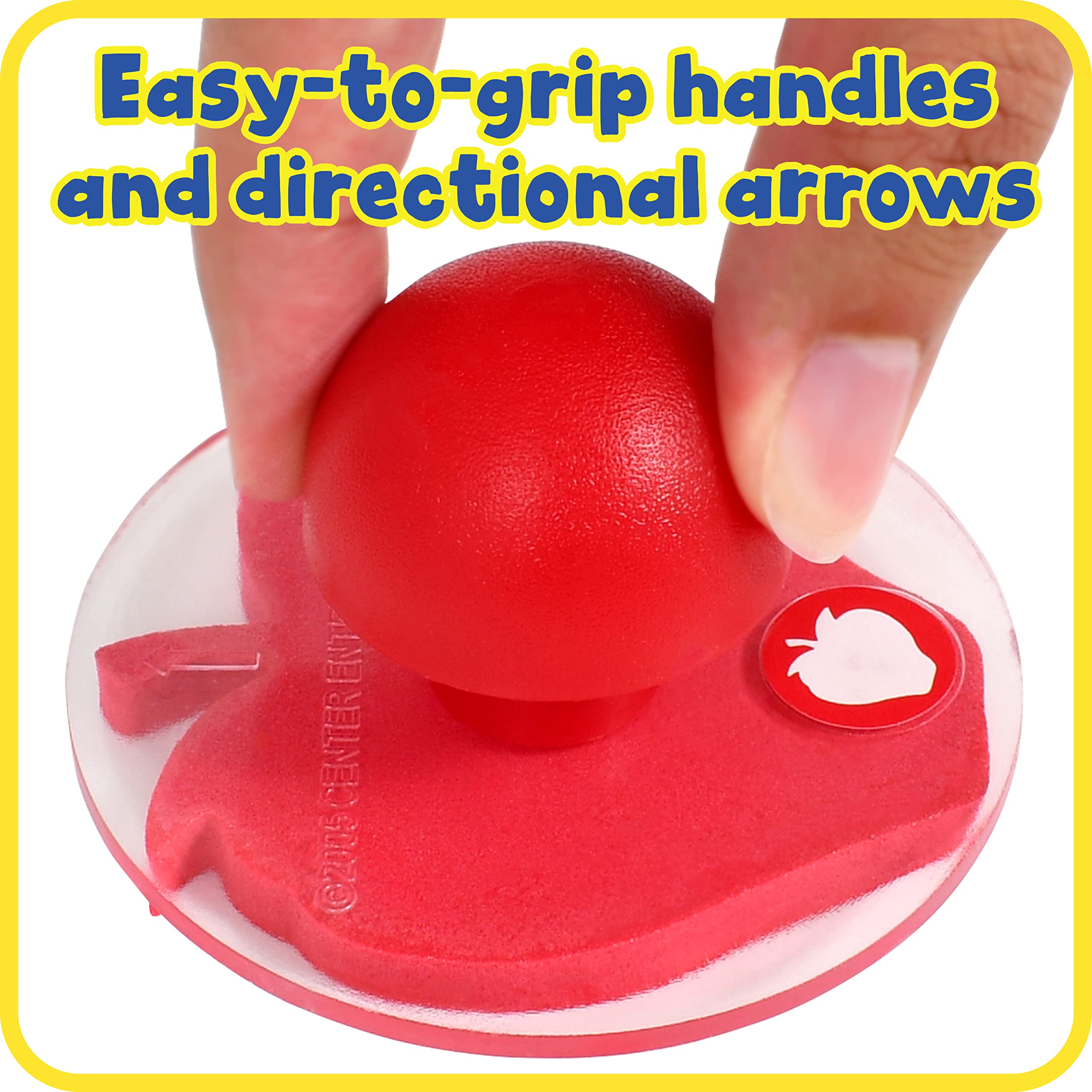 READY 2 LEARN Giant Stampers - Fruit - Set of 6 - Easy to Hold Foam Stamps for Kids - Arts and Crafts Stamps for Displays, Posters, Signs and DIY Projects