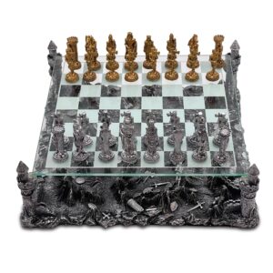 renaissance knight chess recreational classic strategy game set, 2 players