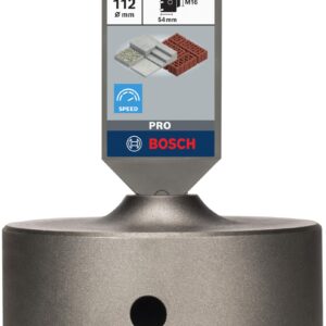 Bosch Professional 2608550617 2 608 550 617" Core Cutter SDS-Max-9 Hollow Annular Bit, Silver, 112 x 50 x 72 mm