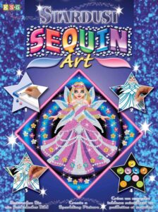 sequin art stardust, fairy princess, sparkling arts and crafts w/glitter, creative crafts