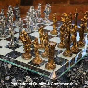 Renaissance Knight Chess Recreational Classic Strategy Game Set, 2 players