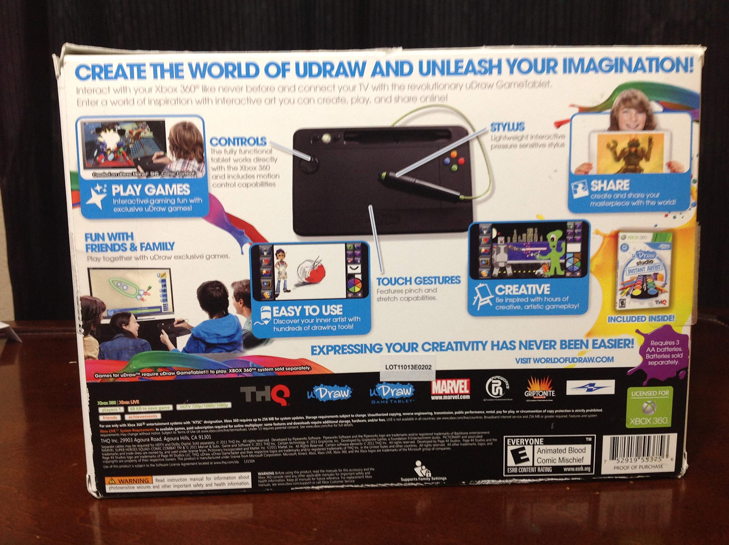 uDraw Game tablet with uDraw Studio: Instant Artist - Xbox 360