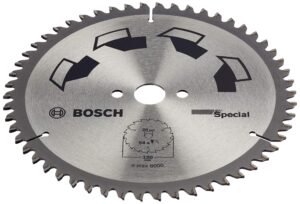 bosch 1x circular saw blade special (for wood, non-ferrous metals, plastic, Ø 190 x 2.5/1.8 x 20/16 mm, 54 teeth, ft, with 1x reduction ring 16 mm, accessories for circular saws)