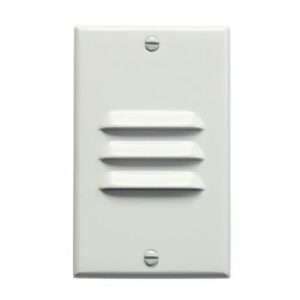 Kichler 12606WH Step and Hall 120V LED Step Light Vertical Louver, White