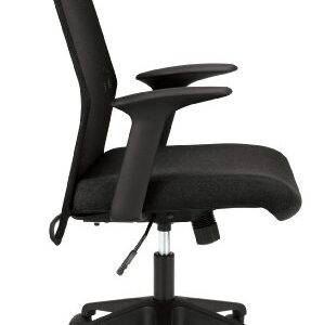 Basyx by Hon VL573 Mesh High-Back Work Chair, Black Fabric, Black