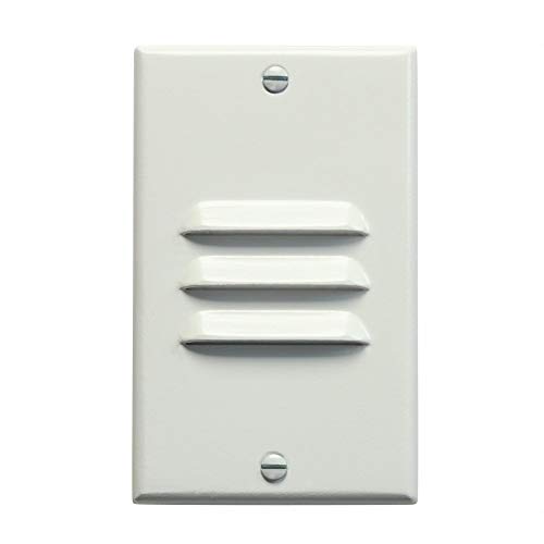 Kichler 12606WH Step and Hall 120V LED Step Light Vertical Louver, White