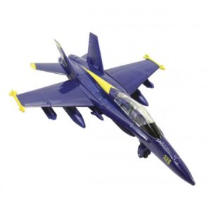 🛦 United States Navy Blue Angels F/A-18 Super Hornet Fighter Jet 6inch Die Cast Metal Model Toy w/ Pullback Action