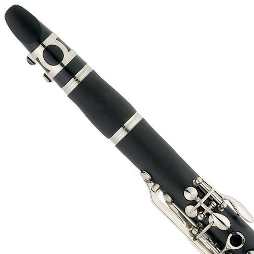 Mendini MCT-E+SD+PB Black Ebonite ABS B Flat Clarinet with Case, Stand, Pocketbook, Mouthpiece, 10 Reeds and More