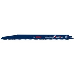 bosch rdn12v-25b 12" 5/8 tpi edge reciprocating saw blades for wood/nail demolition 25 pack