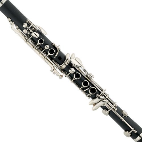 Mendini MCT-E+SD+PB Black Ebonite ABS B Flat Clarinet with Case, Stand, Pocketbook, Mouthpiece, 10 Reeds and More