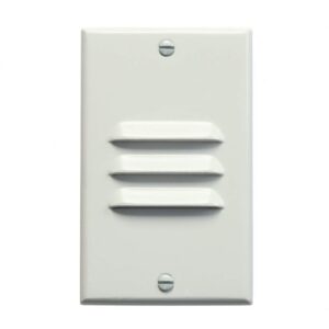 Kichler 12606WH Step and Hall 120V LED Step Light Vertical Louver, White