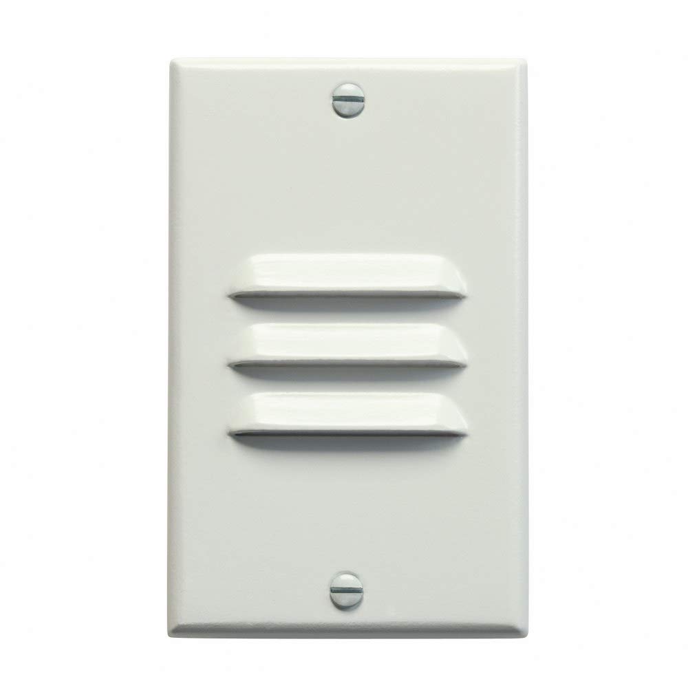 Kichler 12606WH Step and Hall 120V LED Step Light Vertical Louver, White